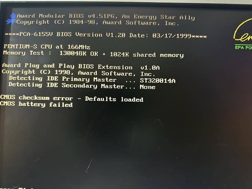 Advantech Industrial SBC PCA-6155V Rev. A1 Bios V1.20 Intel Pentium CPU ...