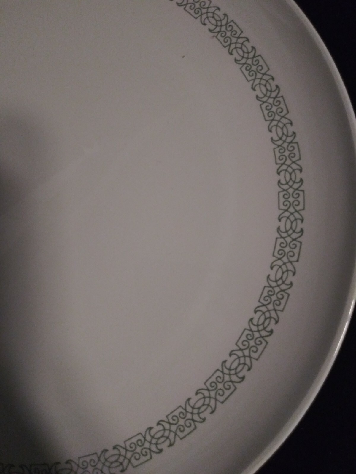 Corning Pyroceram Tableware Green Scrolls Dinner Plates Set Of 5 | eBay