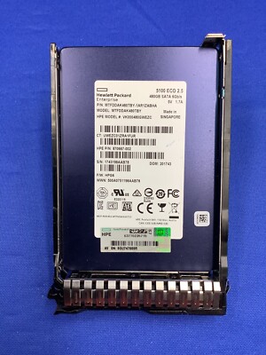 875509-B21 HPE 480GB SATA 6G RI SFF SC PM883 SSD 875655-001 870667-002 ...