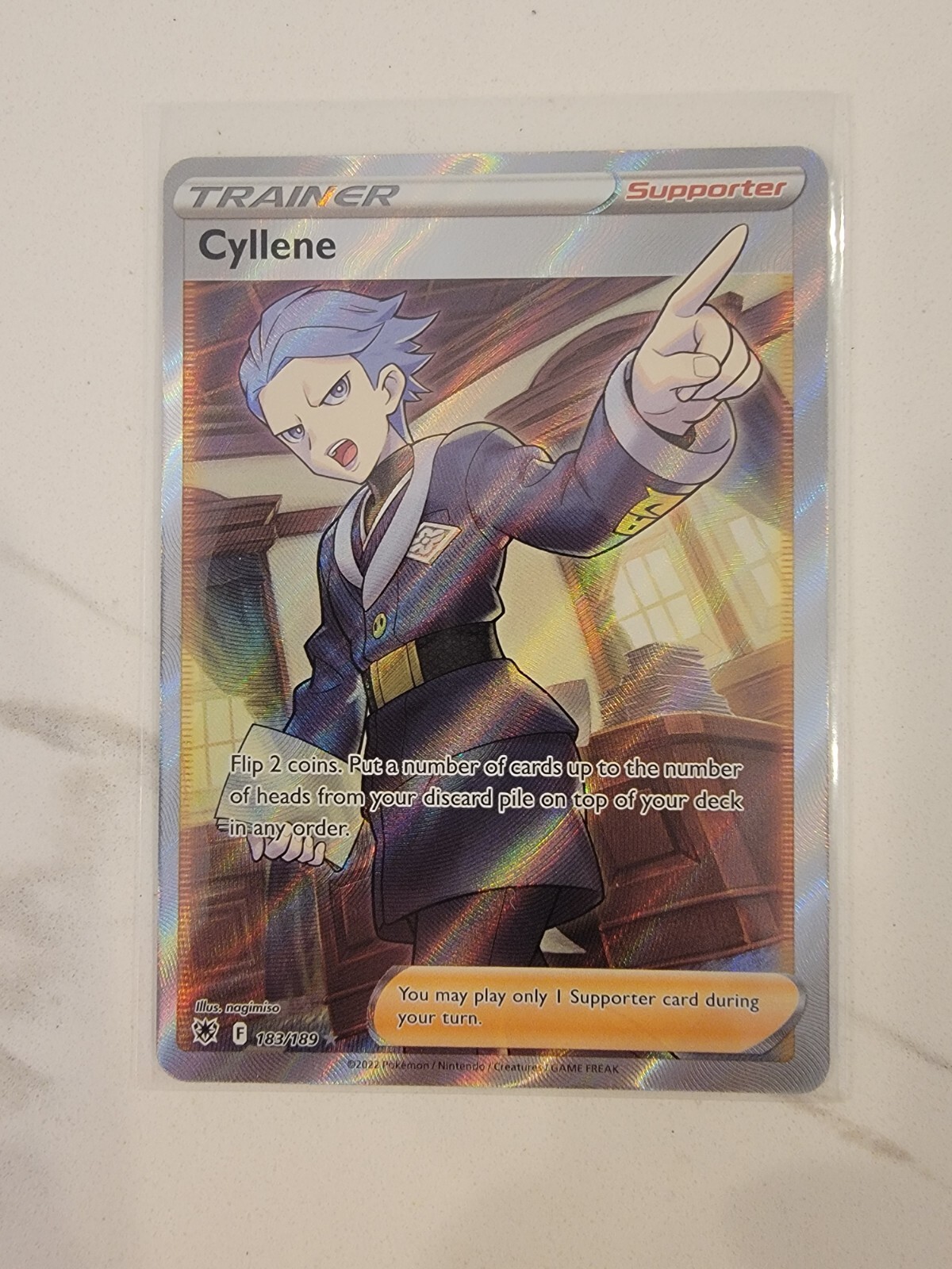 Holo Cyllene (Full Art) 183/189 Ultra Rare Astral Radiance Pokemon TCG ...