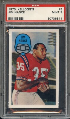 1970 KELLOGG'S 8 JIM NANCE PSA MINT 9 FB | eBay
