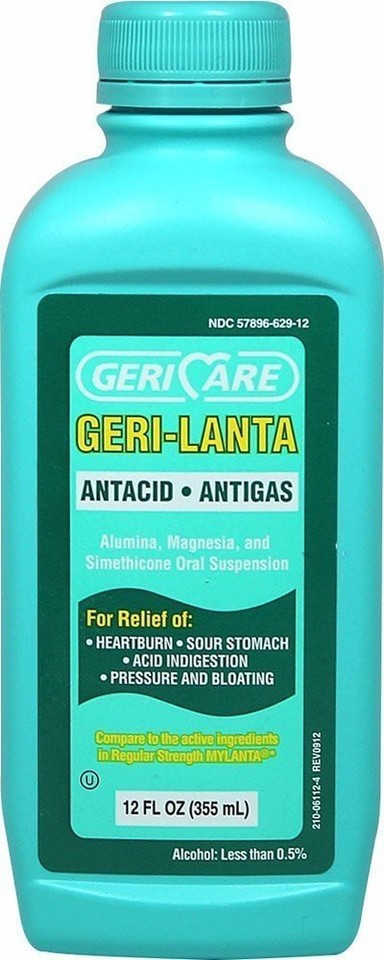 GeriCare Geri-Lanta Regular Strength Original Antacid and AntiGas 12 Oz ...