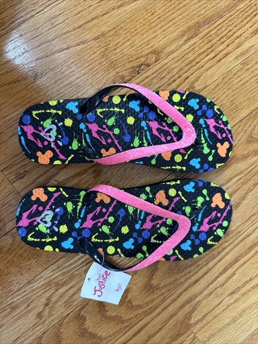 NWT Justice Girls Flip Flops, Size 4/5 | eBay