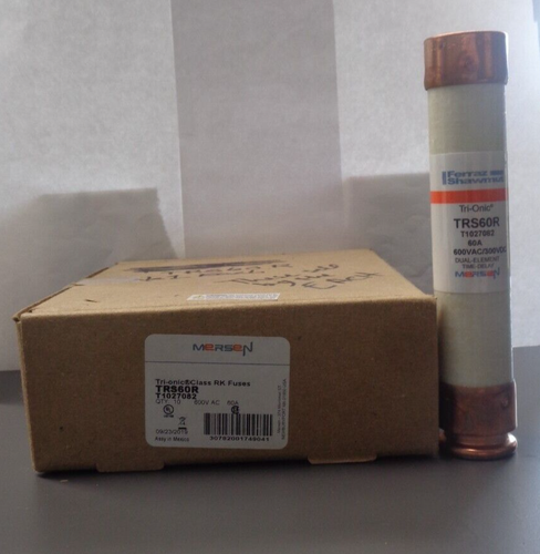 New Lot Mersen Ferraz Shawmut TRS60R 60 Amp Fuses FRS-R-60 600V NIB | eBay