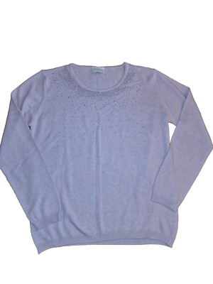 Cotswold Collections Jumper Lilac Diamonte Size Medium / UK 14 | eBay UK