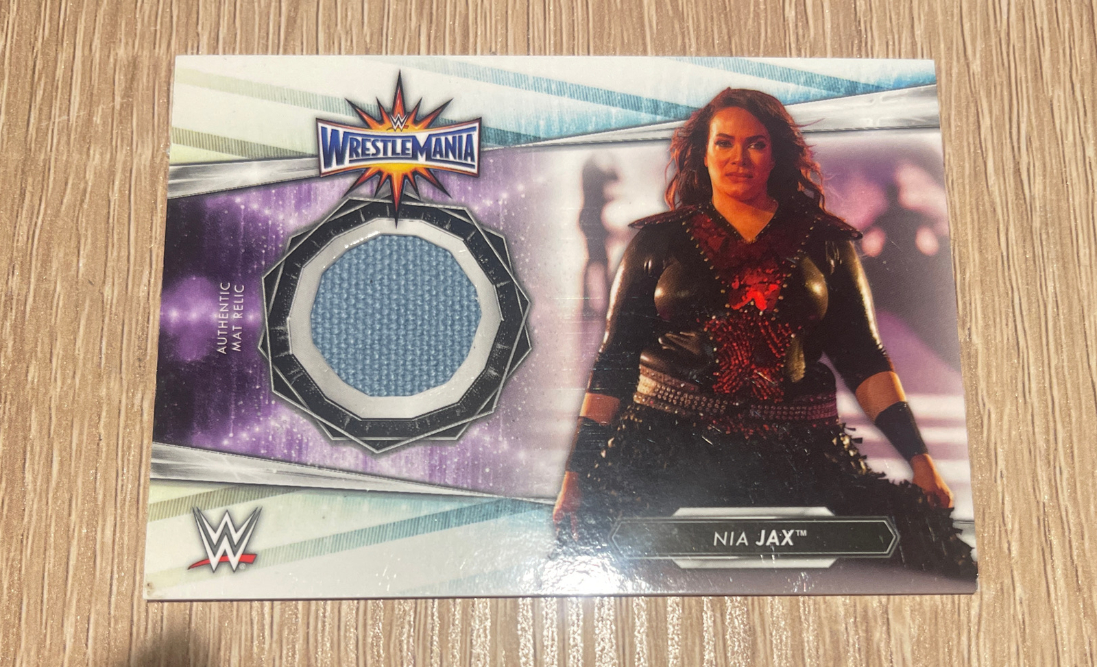 2021 TOPPS WWE NIA JAX MATT USED RELIC CARD FROM WRESTLEMANIA 33 MR-NJ ...