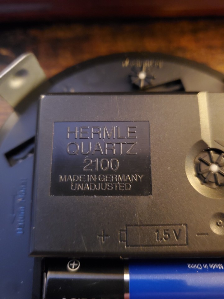 Seth Thomas Mantle Clock Moon Phase. Hermle Quartz 2100 Made In Germany ...