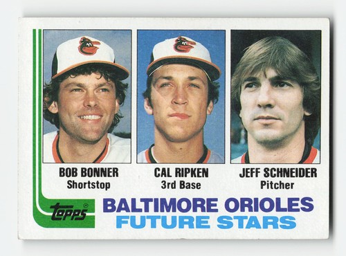 1982 Topps #21 Orioles Future Stars (Cal Ripken Jr.) RC Near Mint or ...