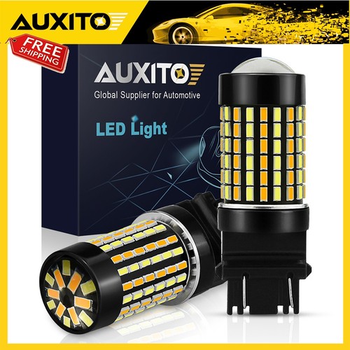 3157 3156 Switchback LED Turn Signal Light Bulb DRL 4157 3457a White ...