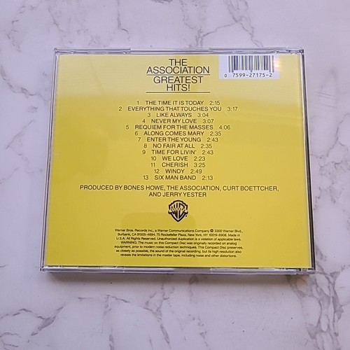 The Association Greatest Hits CD 13 songs, Excellent Condition, FAST ...