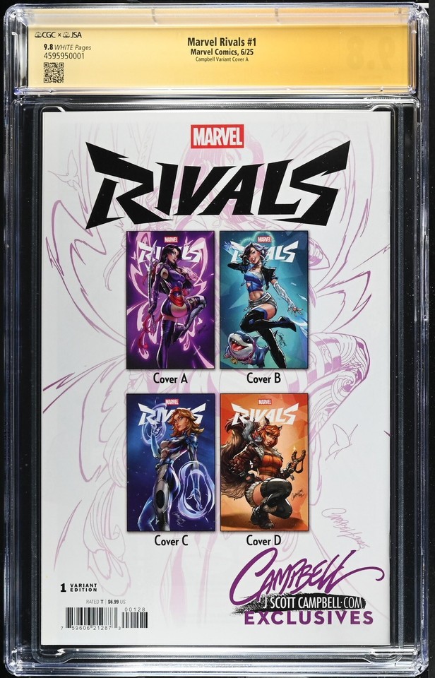 Marvel Rivals #1 [A] JSC Artist EXCLUSIVE Cover A "Psylocke" Signed CGC JSA 9.8 | eBay