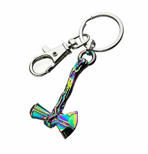 Marvel Avengers Endgame Thor Axe 3d Rainbow Stormbreaker Keychain for ...