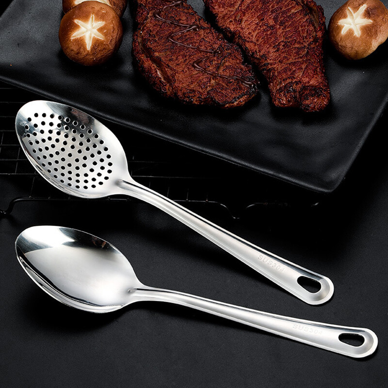 Stainless Steel Perforated Kitchen Spoon Molecular Cooking Caviar ...