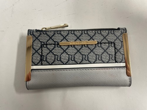 River Island monogram hardware foldout purse in gray Wallet | eBay