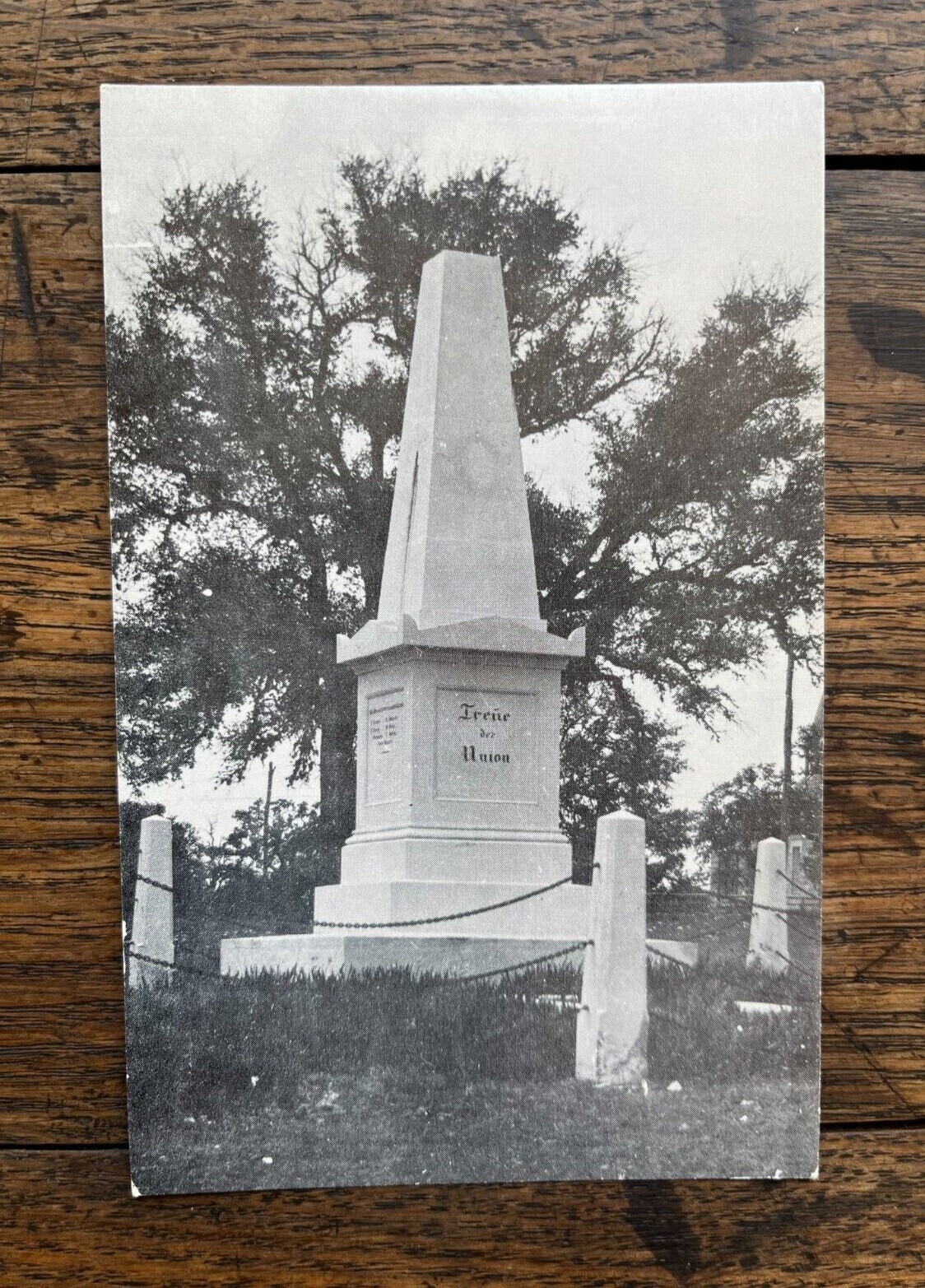 Vintage Postcard 1866 German-Texan Treue der Union Monument US Civil ...