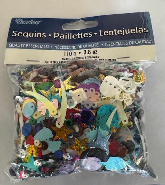 Darice 1022-11 Spangles Assorted Colors Assorted Sizes 110 grams for ...