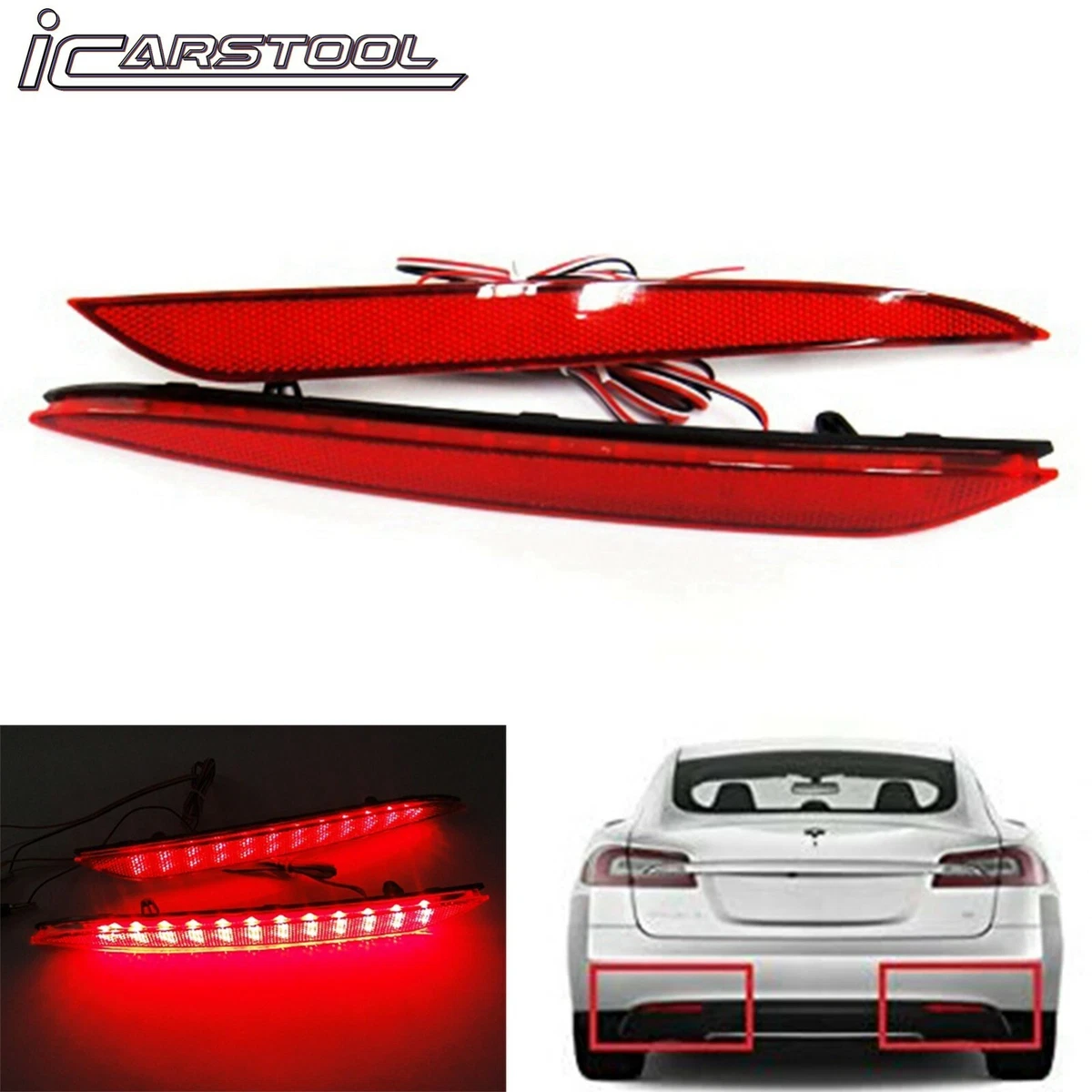 Tesla Model S Red Rear