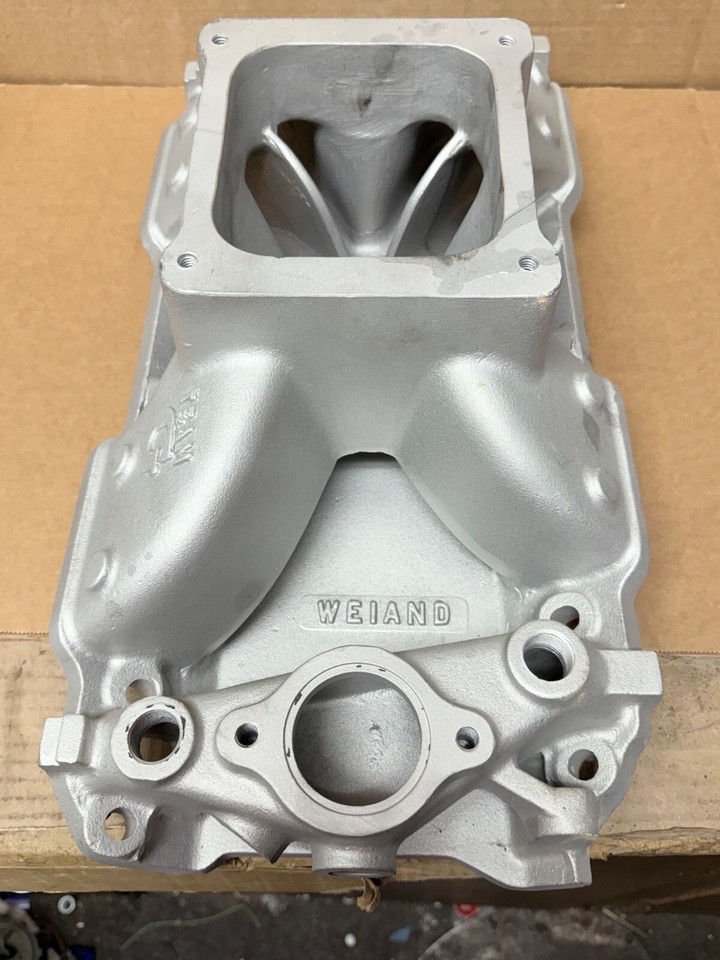 NEW NOS Weiand 7522 Team-G Intake Manifold BBC Chevy Square Port 4500 ...