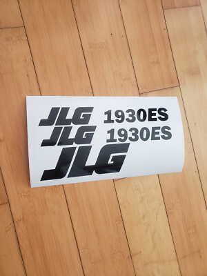 JLG Scissor Lift Decals Stickers Kit JLG 1930ES (3) Gloss BLACK Fast ...