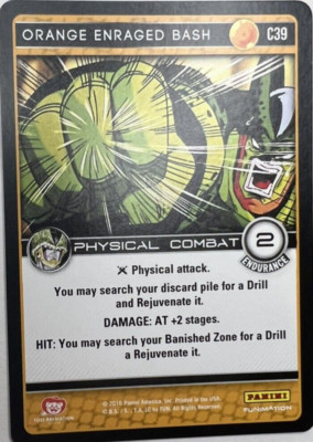 Dragon Ball Z - Orange Enraged Bash - Physical Combat - Common | eBay