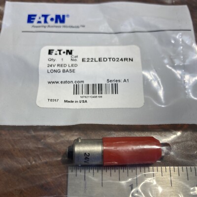 *NEW* Eaton E22LEDT024RN LED Bulb 24VDC Red 24V Long Base Series A1 | eBay