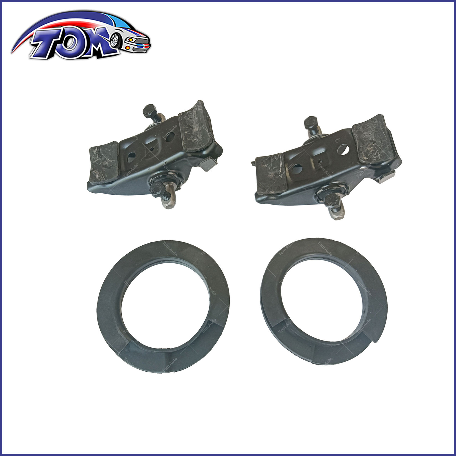 4Pc Spring Seat Saddles Coil Spring Perches Insulator Kit for Ford ...