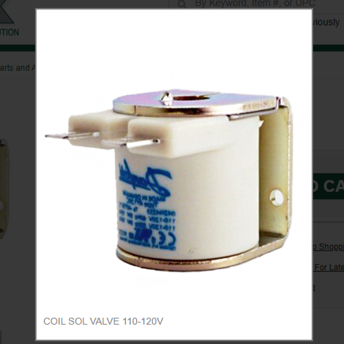 Ice-O-Matic Ice Machine iceomatic COIL SOL VALVE 110-120V # 9151193-01 ...