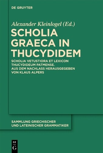 Alexander Kleinlogel Klaus Scholia Graeca in Thu (Gebundene Ausgabe ...