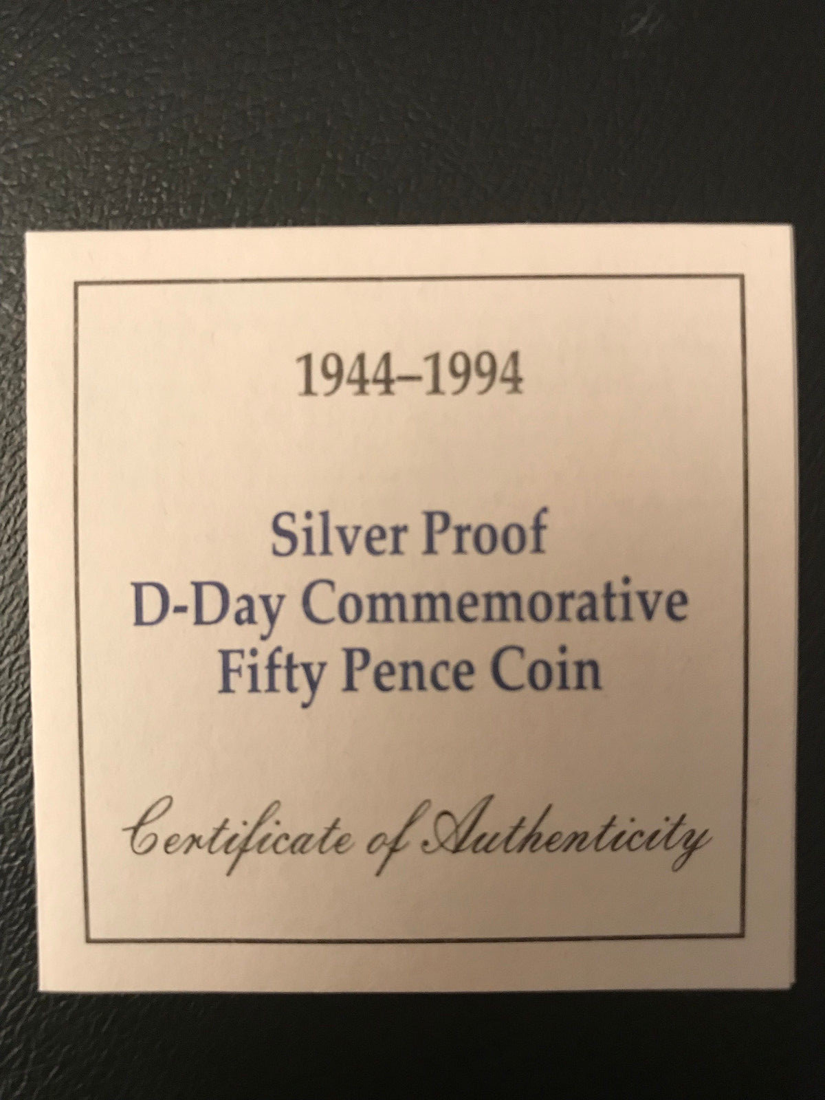 1944-1994 Silver Proof D-Day Commemorative Fifty Pence Coin | eBay