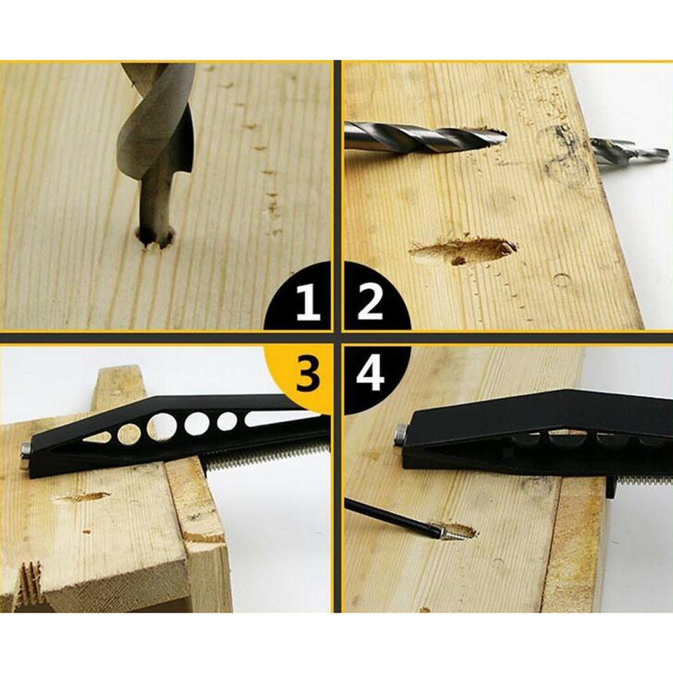Pocket Hole Clamp Pull Clip Woodworking Bevel Slit Hole Jig Joint Fixed ...