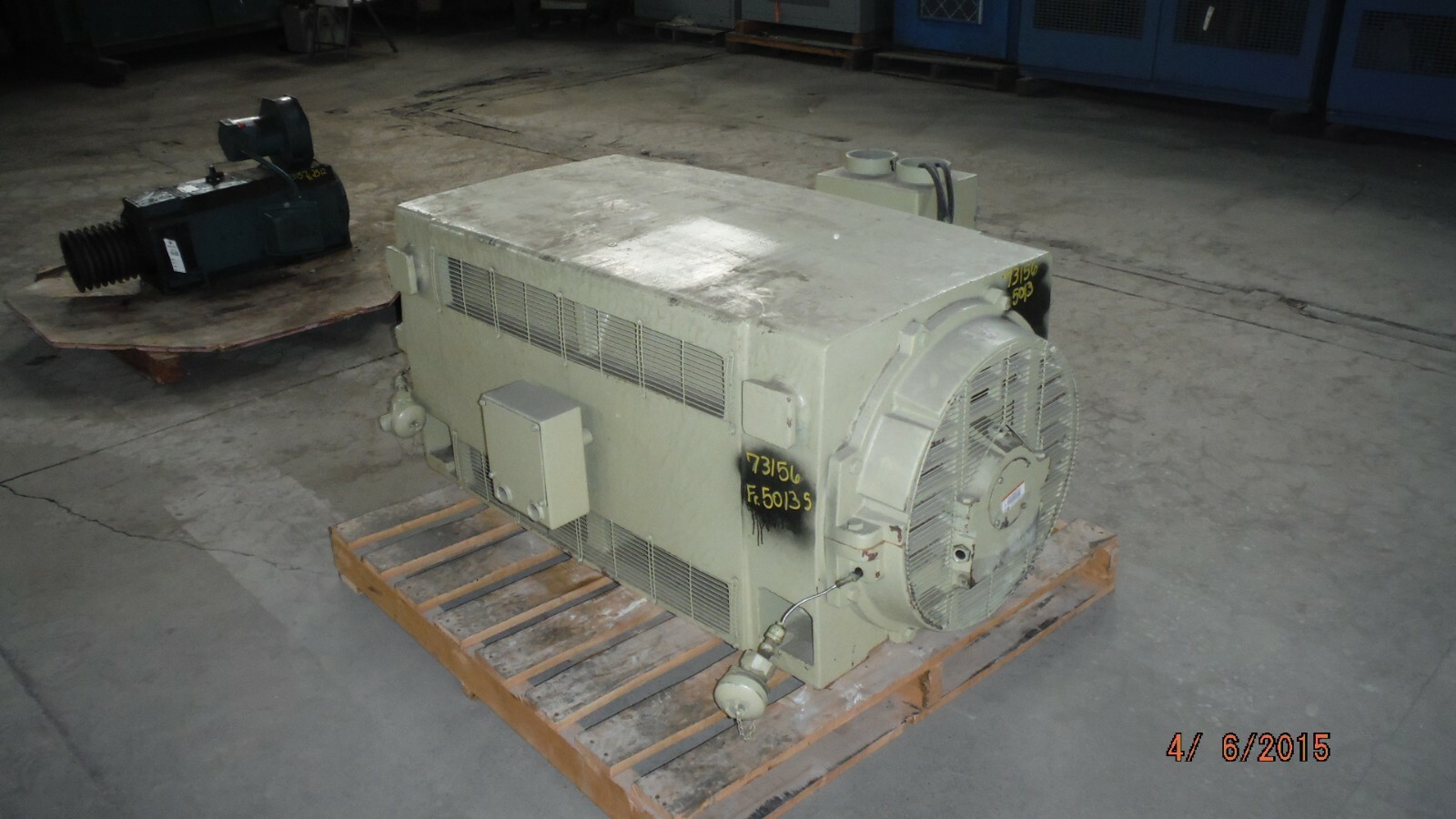 1000 HP General Electric AC Motor, 1800 RPM, Fr. 5013S, DPSB, 4160 V ...
