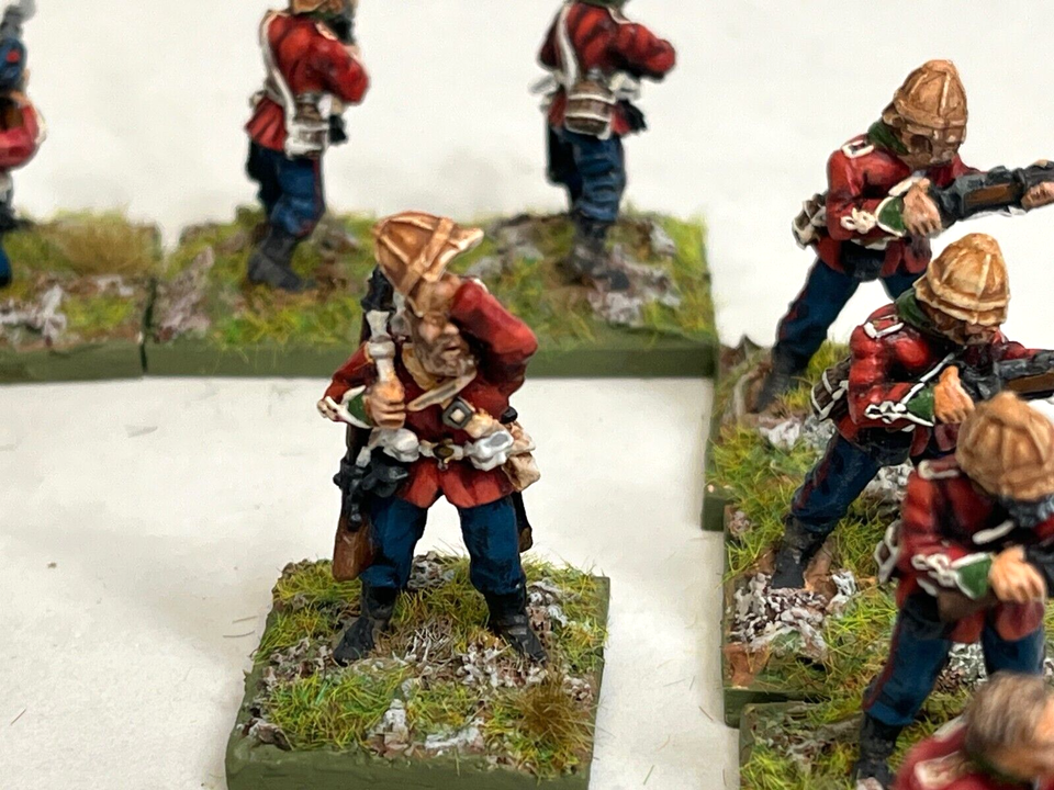 28MM Zulu War PAINTED 24th Regiment of Foot British Infantry Black Tree ...