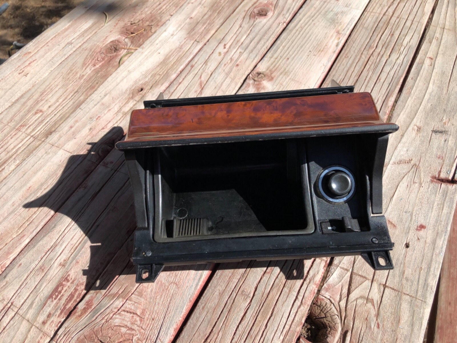MERCEDES W210 E320 E430 E55 FRONT CENTER CONSOLE ASH TRAY WOOD TRIM OEM ...