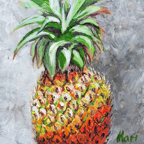 Pineapple Painting Fruits Kitchen Vegetable Ananas Scaled Tropical by ...