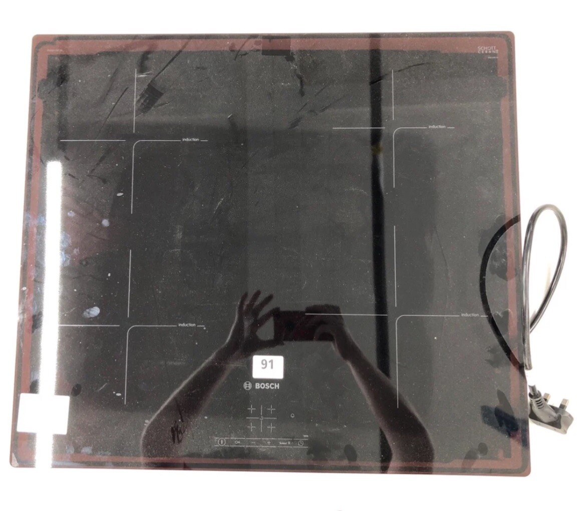 Bosch PUE611BF1B 59cm Frameless Four Zone Induction Hob - Black for ...