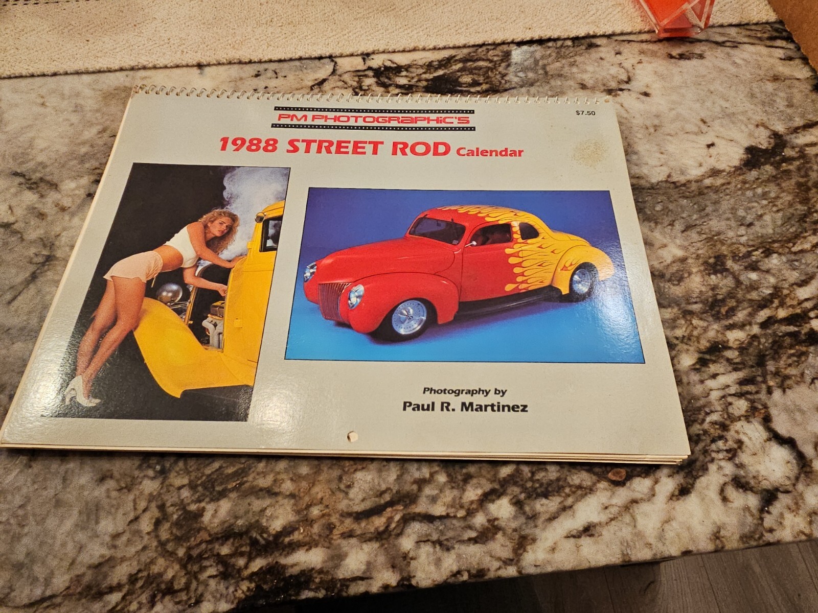 1988 PM Photographics Street Rod Pin-up Calendar 12" Girly Girlie Mint ...