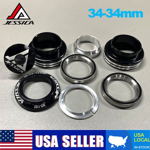 Sealed Bearing Headset 34mm Aluminum MTB BMX Bike for 1-1/8" Straight ...
