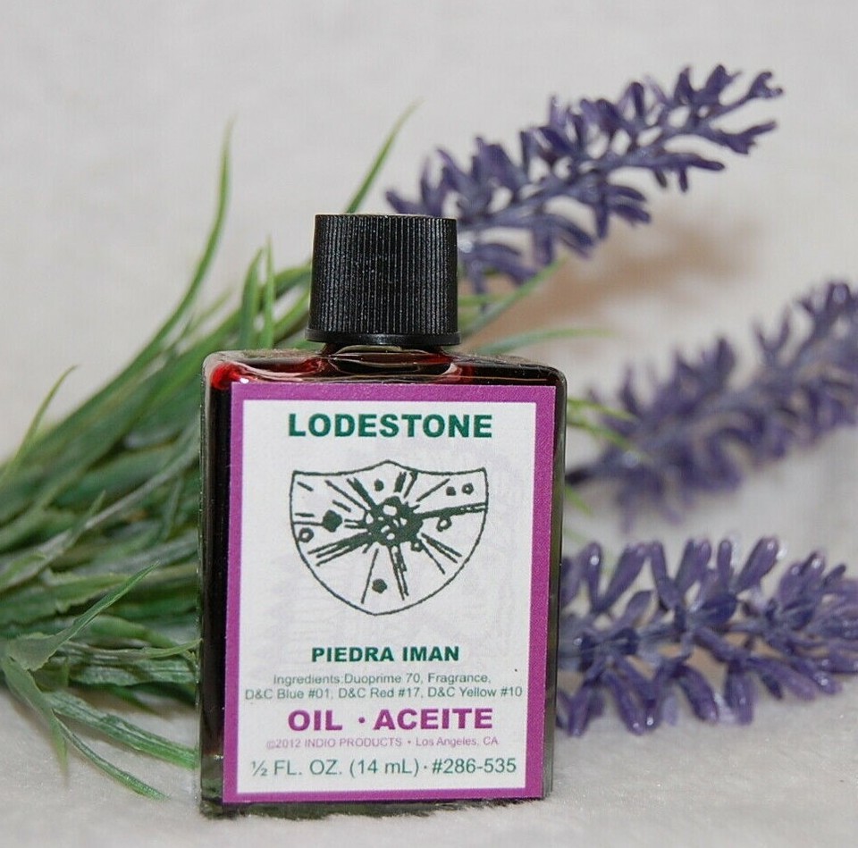 Lodestone Magical Oil (1) 4DRMs Abundance, Prosperity, Love, Santeria ...