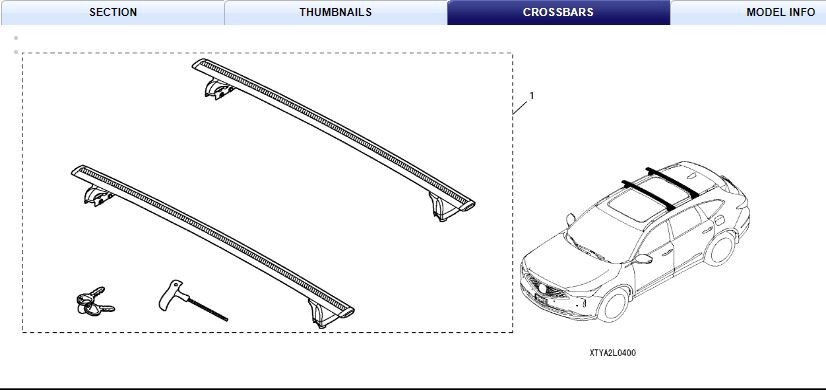 ACURA MDX 2022-2024 CROSSBARS GENUINE OEM PART # 08L04-TYA-200 | eBay