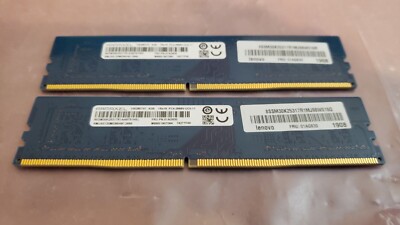 8GB (2x4GB) DDR4 2400 MHz UDIMM PC4-19200 (PC4-2400T) Desktop Memory ...