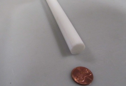 PTFE Rulon 641 Round Rod, White (.625") 5/8" Diameter x 1 Foot Length ...