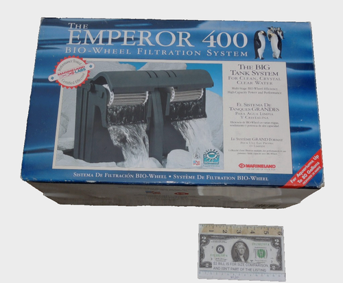 Marineland Emperor 400 Bio-Wheel Power Filter, Filters Up to 80 Gallons ...
