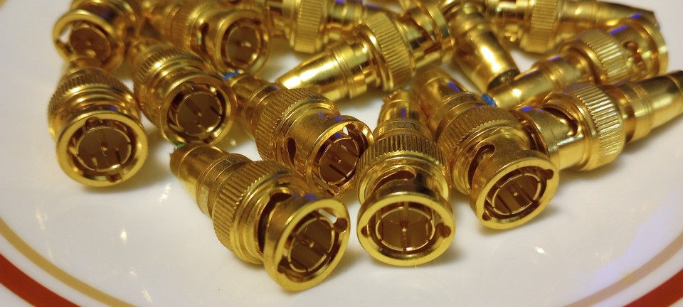 Scrap Gold Recovery 10 OZ.'s of High Grade Gold Plated Connectors! | eBay