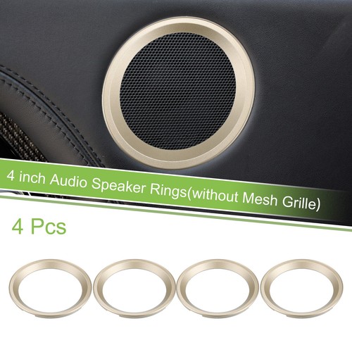 4 Pcs 4" Car Subwoofer Speaker Rings Spacers Audio Decorative Circle ...