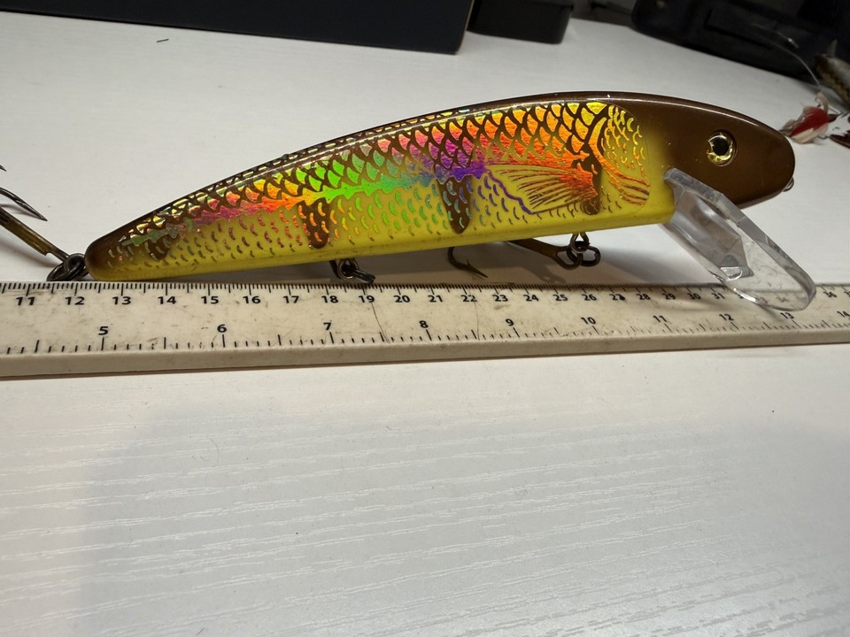 RARE,VINTAGE,LARGE,WOODEN,JAKE-SWIMBAIT, JERKBAIT-PIKE FISHING LURE | eBay