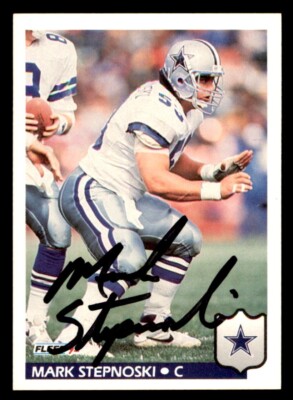 1992 Fleer Football #91 Mark Stepnoski Signed Autograph (no COA) | eBay