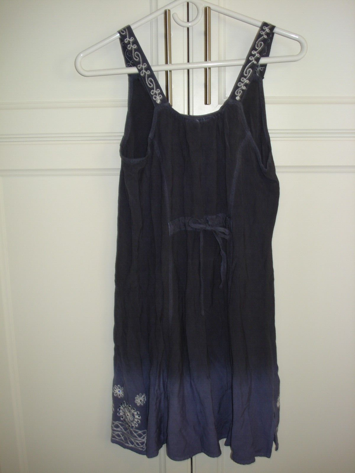 RAYA SUN Blue/White Embroidered Sleeveless SUNDRESS size: S | eBay