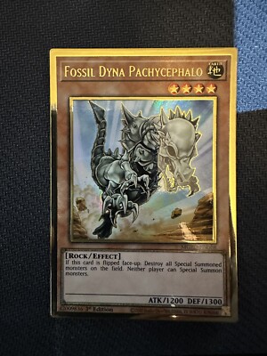Yu-Gi-Oh! TCG Fossil Dyna Pachycephalo Maximum Gold: El Dorado MGED ...