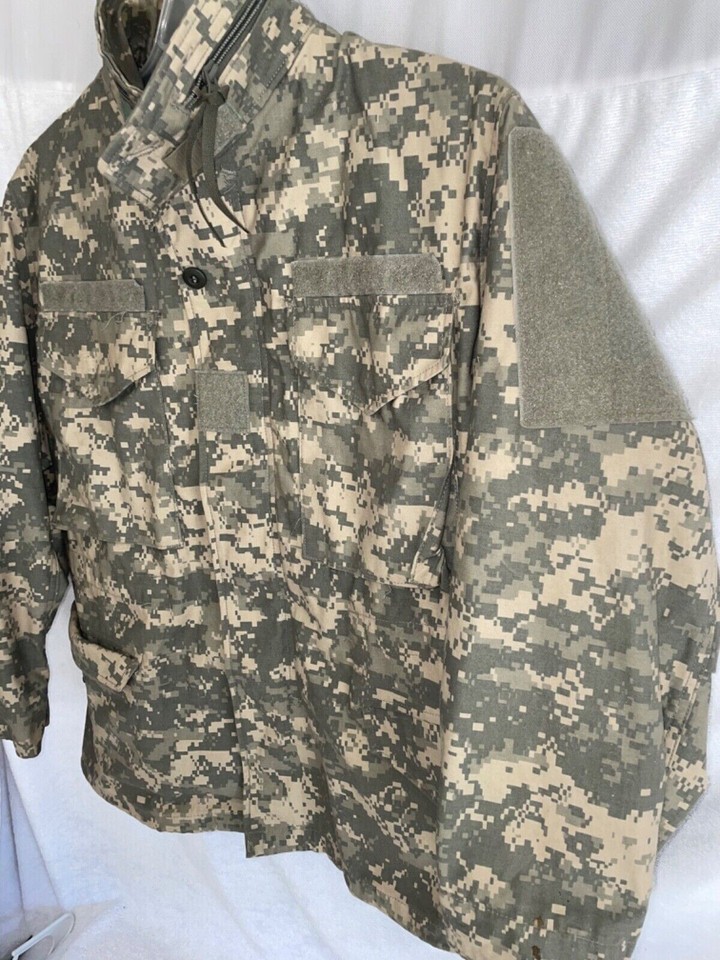 USGI ACU Camouflage M65 Field Jacket Cold Weather Coat Small Short | eBay