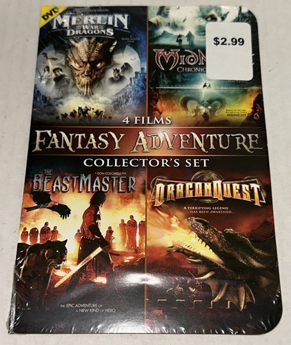 4-DVD Fantasy-Adventure Collection Beastmaster Merlin Dragonquest ...